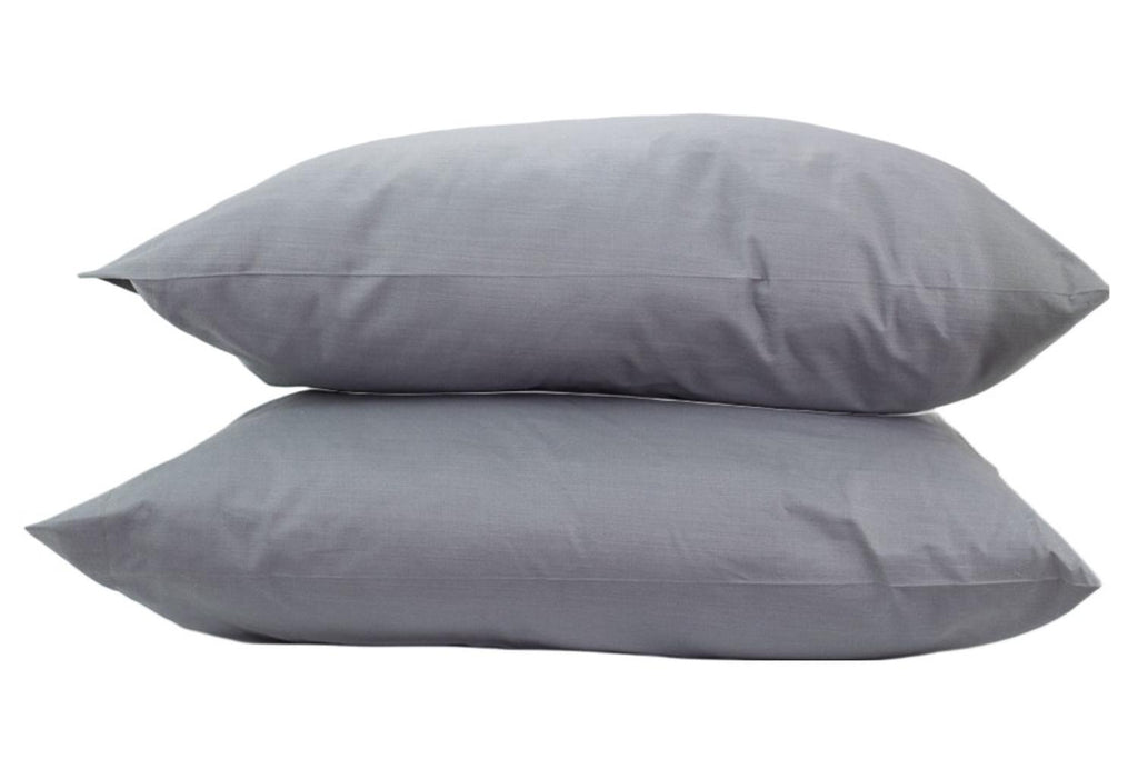 Set 2 almohadas Almoda estándar pellón y 2 fundas GRIS – ALMODA