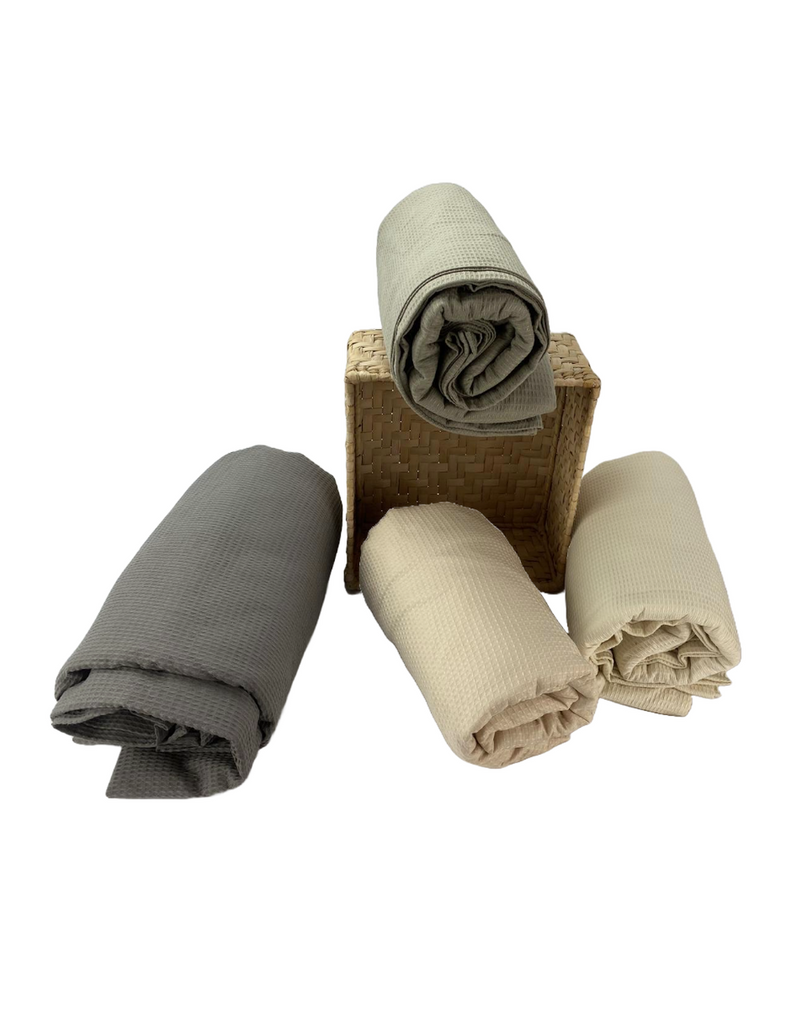 Colcha Almoda Wafle Blanco Individual – ALMODA